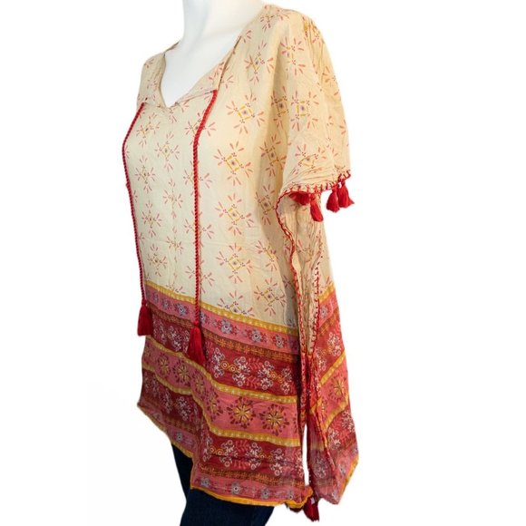 NATURAL LIFE | Tops | Natural Life Boho Os Good Vibes Only Cotton Tan ...